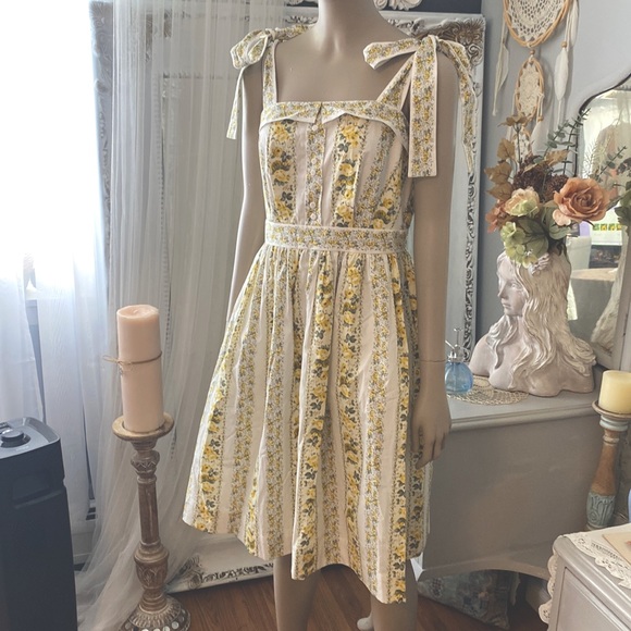 Gal Meets Glam | Dresses | Glam Meets Gal Cottagecore Yellow Cotton ...